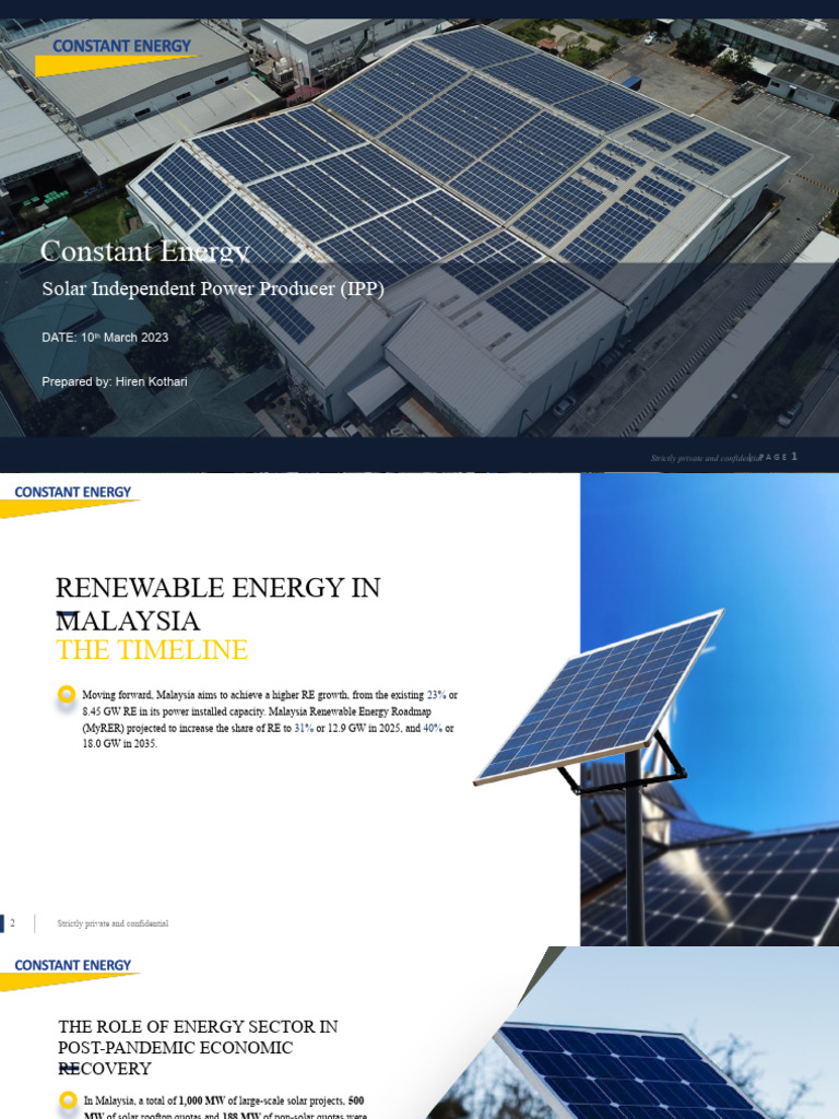 Malaysia Solar Prospects - TM | PDF | Solar Power | Renewable Energy