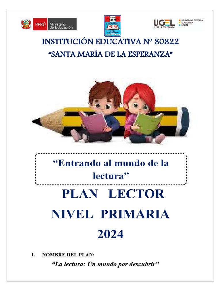 Plan Lector Primer Grado C Pdf Educación Primaria Escuelas