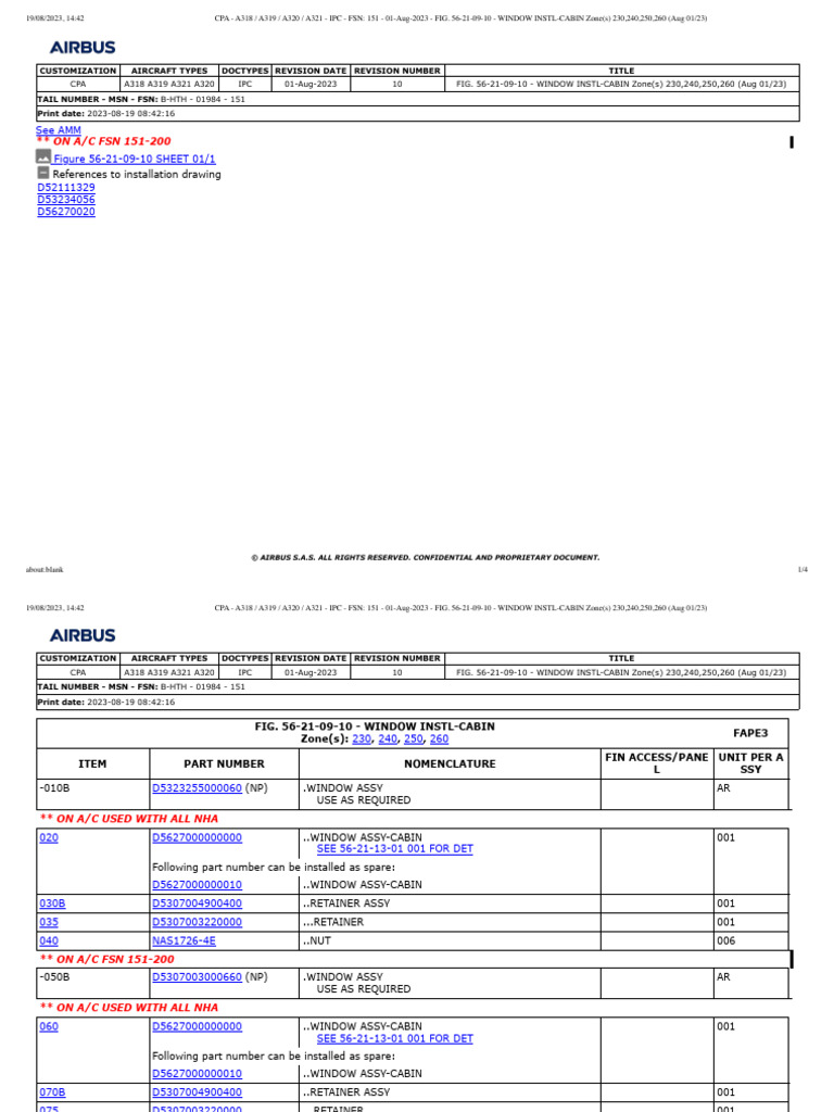 CPA - A318 - A319 - A320 - A321 - IPC - FSN - 151 - 01-Aug-2023 - FIG ...
