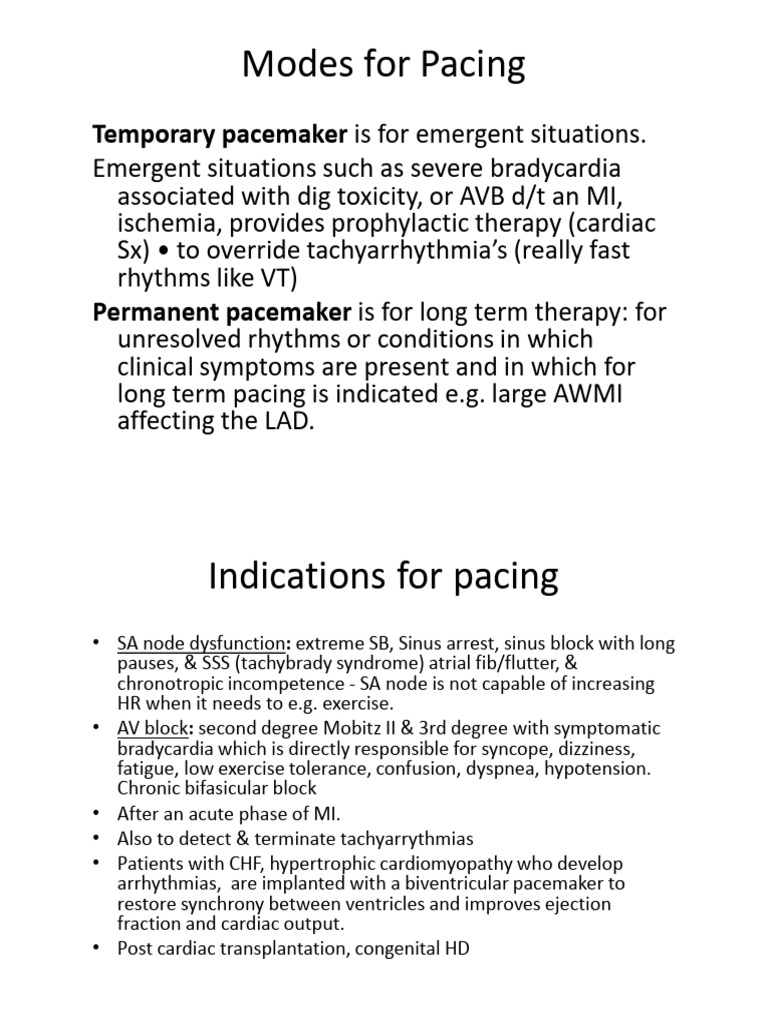 Pacing | PDF | Artificial Cardiac Pacemaker | Cardiac Arrhythmia