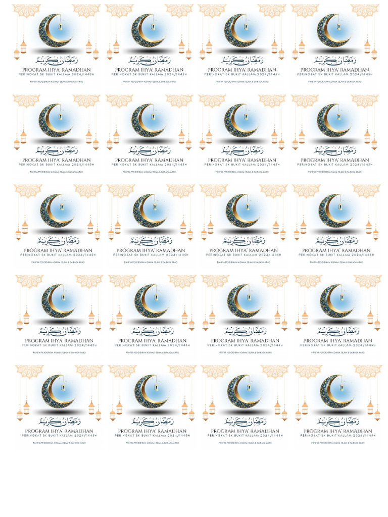 Sticker Ihya' Ramadhan | PDF