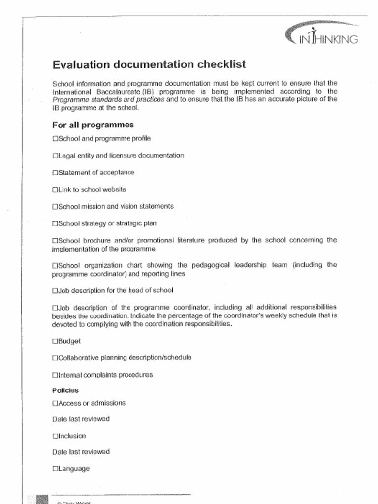 IB Eval Planning InThinking - 202208110944 | PDF