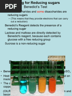 Benedict's Test for Reducing Sugars | PDF