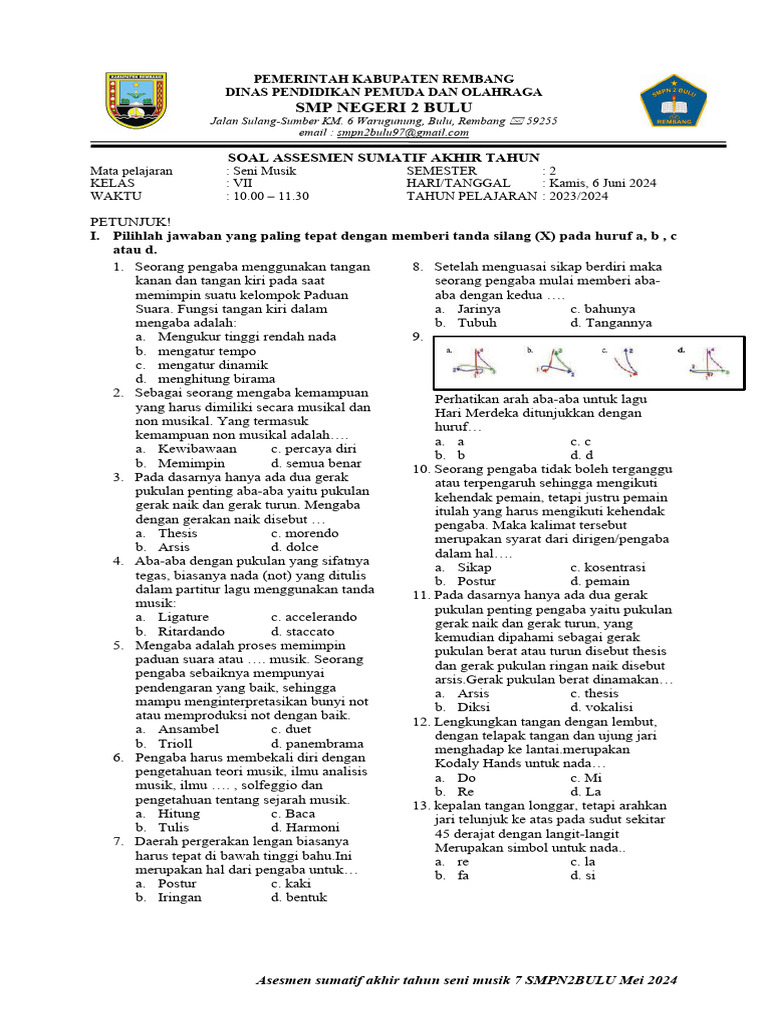 Soal ASAT SM 7 2024 | PDF