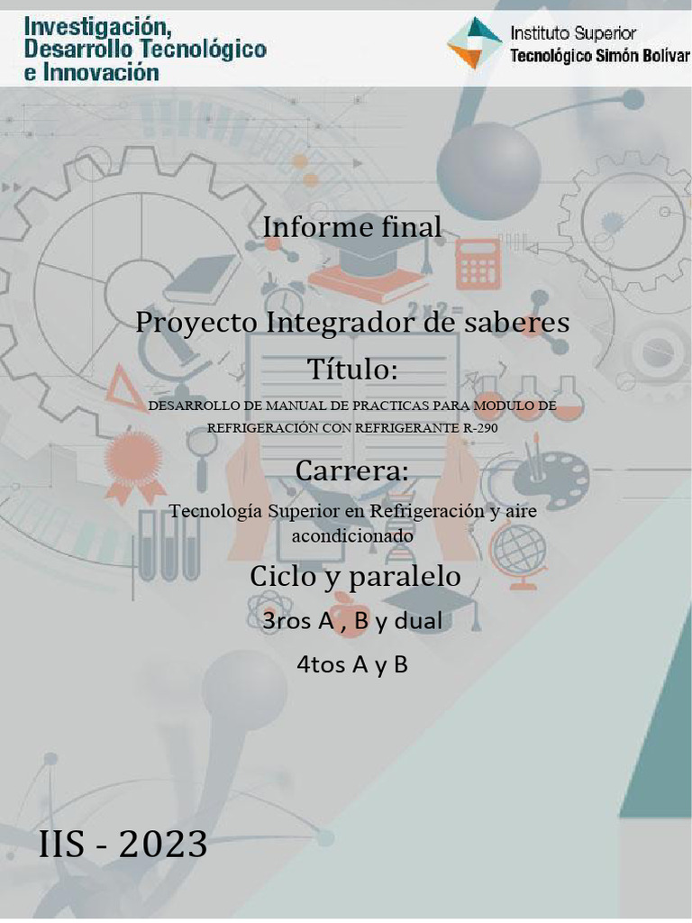 Informe Final Del Proyecto Integrador | PDF | Plan de estudios