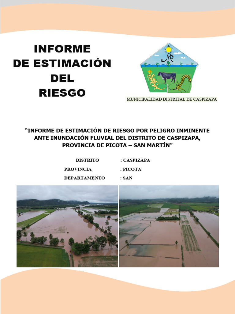 Informe de Estimacion de Riesgos 2024 Ultimo | PDF | Inundar | Riesgo