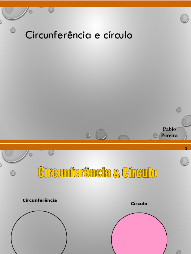 Circunfer Ncia e C Rculo | PDF | Círculo | Formas geométricas