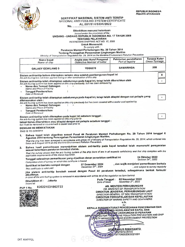 Sistem Anti Teritip (Exp 27 Des 24) | PDF