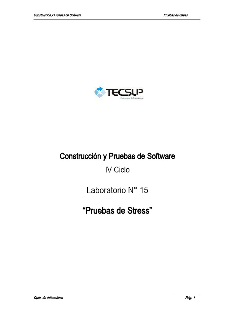 Lab15 - Pruebas de Stress | PDF | Software | Software de la aplicacion