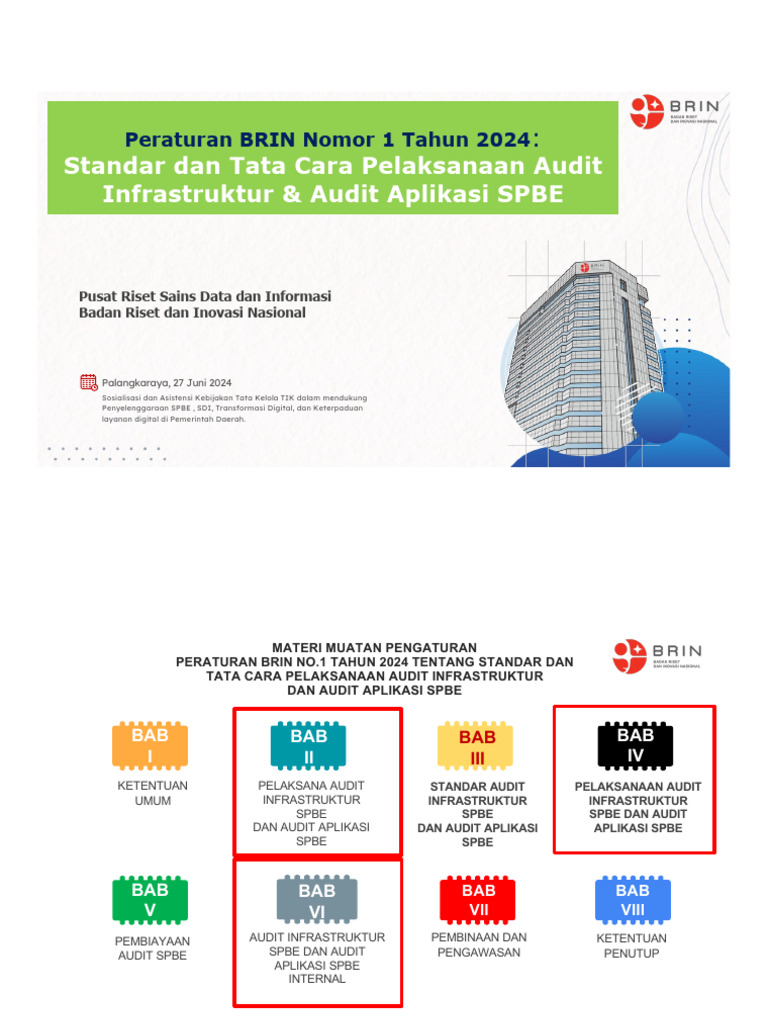 Standar Dan Tata Cara Pelaksanaan Audit Infrastruktur & Audit Aplikasi ...