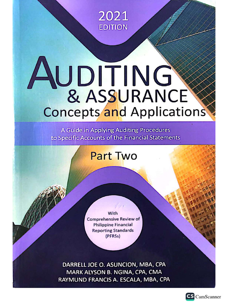 Auditing & Assurance Concepts and Application Part 2 2021 - Asuncion | PDF
