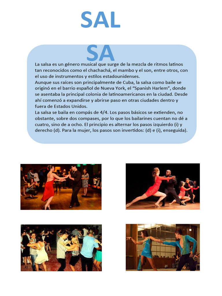 Historia y baile de la salsa latina | PDF