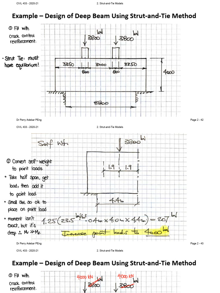 Deep Beam Design with Strut-and-Tie | PDF | Structural Engineering ...