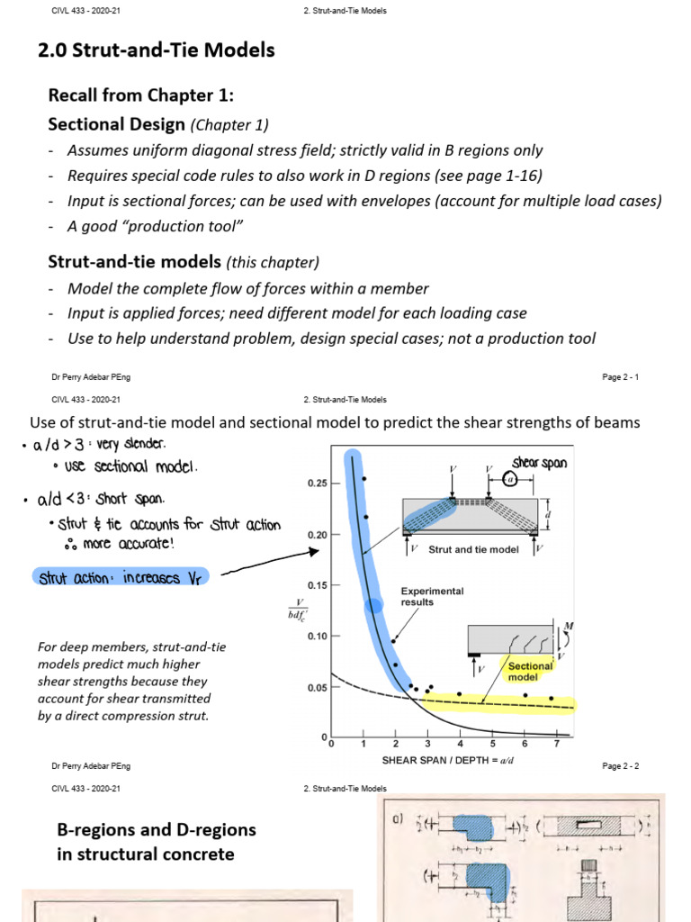 Strut-and-Tie Models for Shear Strength | PDF | Stress (Mechanics ...