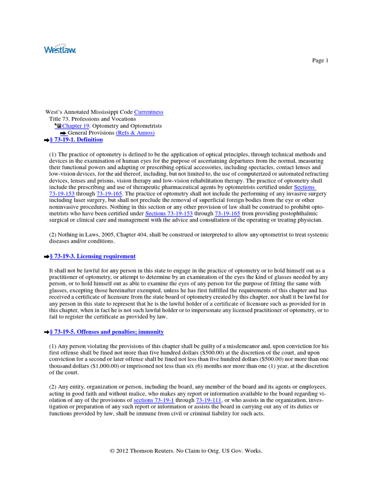 Optometry Law | PDF | Optometry | Pharmacy