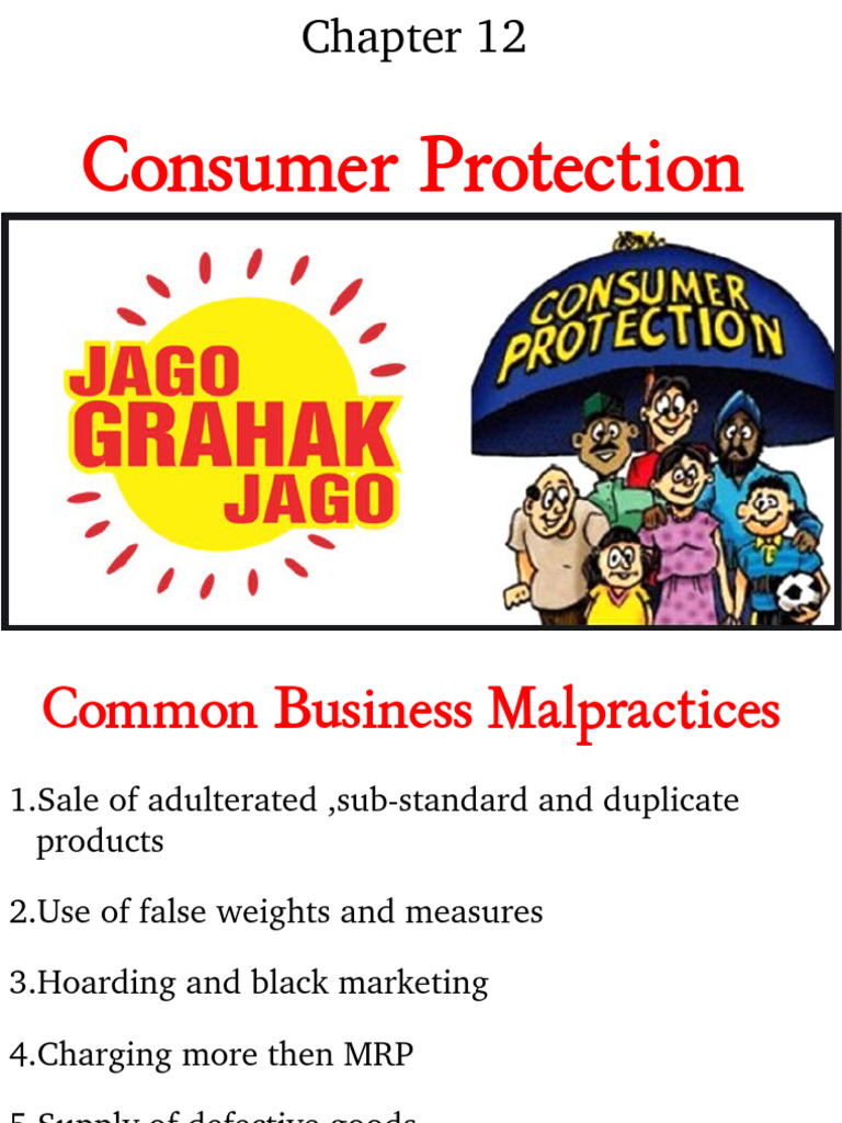Chapter 12 Consumer Protection | PDF | Consumer Protection | Economies