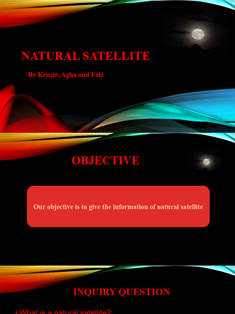 Understanding Natural Satellites | PDF | Home & Garden | Science ...
