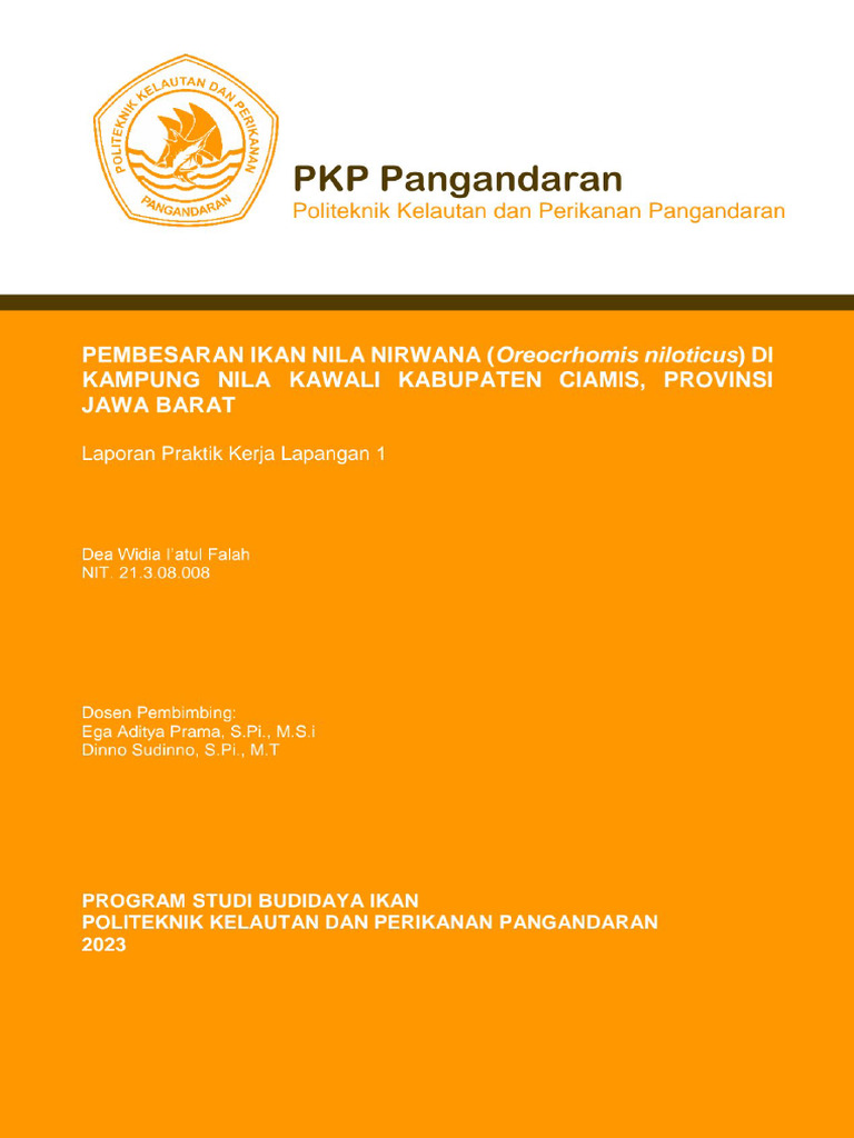 Laporan PKL 1 Dea Widia Fix | PDF