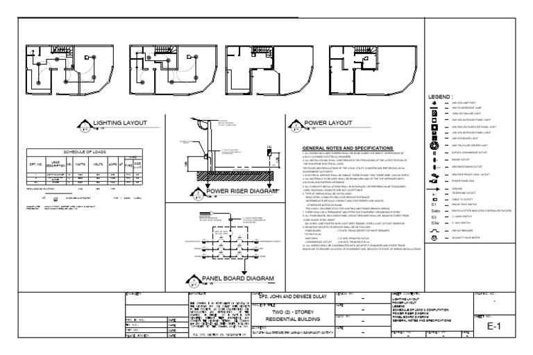 Lighting Layout Power Layout | PDF | Electrical Wiring | Switch