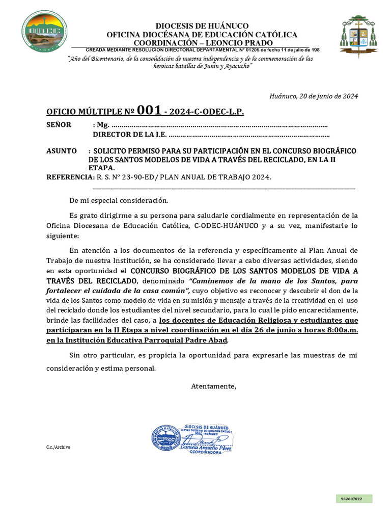 Oficio Múltiple | PDF