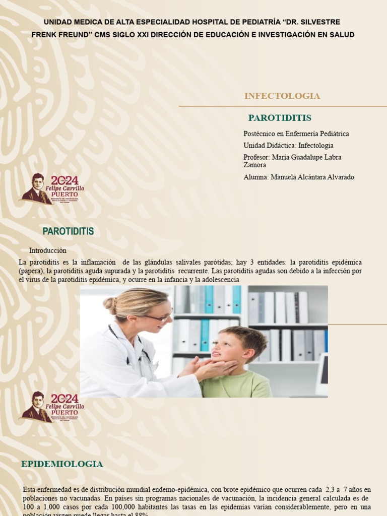 Parotiditis | PDF | Ciencias de la Salud | Biología