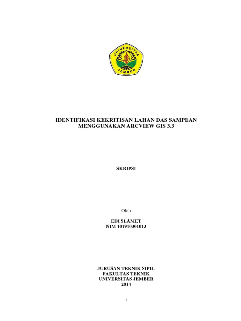 Identifikasi Kekritisan Lahan DAS Sampean | PDF