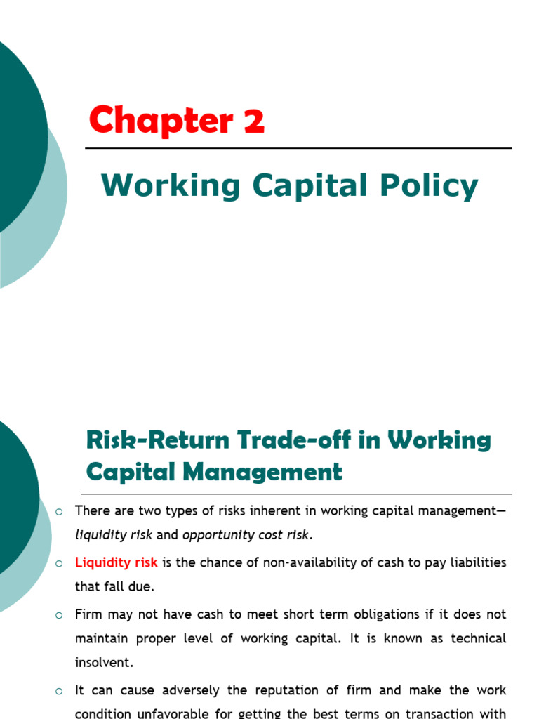 WCM 2 | PDF | Working Capital | Market Liquidity