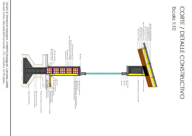 Detalle Constructivo. A2 | PDF | Materiales de construcción | Materiales