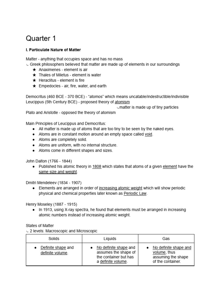 General Chemistry 1 Pdf Ion Mole Unit