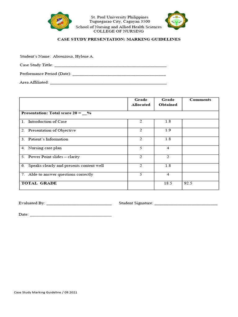 BSN Ii Case Study Presentation | PDF | Nursing | Patient
