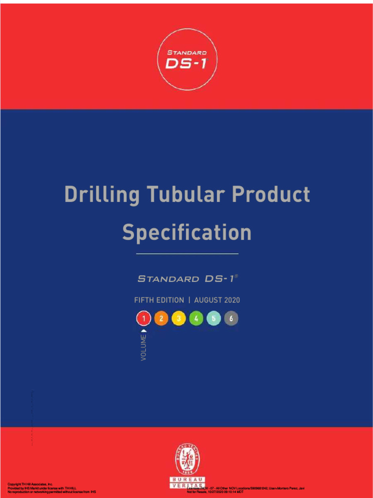 Ds 1 Vol 1 Drilling Tubular Product Specification | PDF | Metallurgy ...