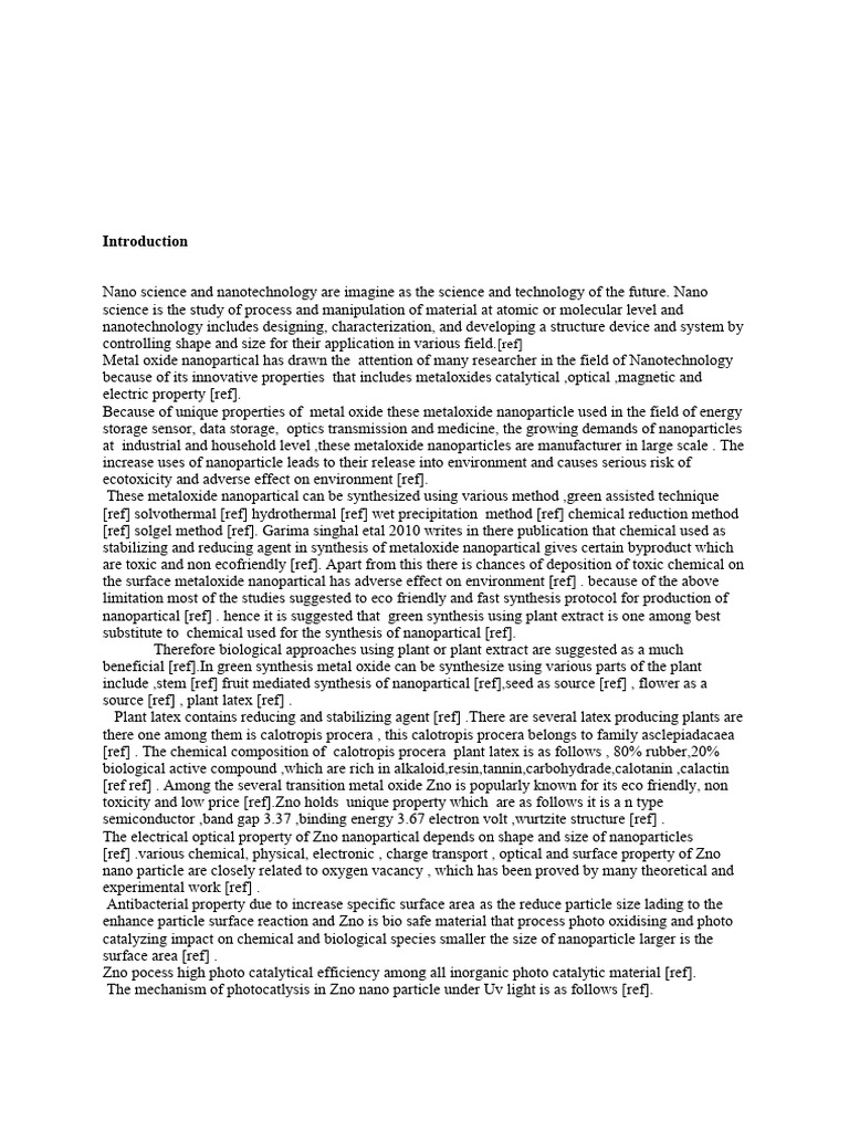 Nano science and nanotechnology are imagine as the science and technology of the future | PDF ...