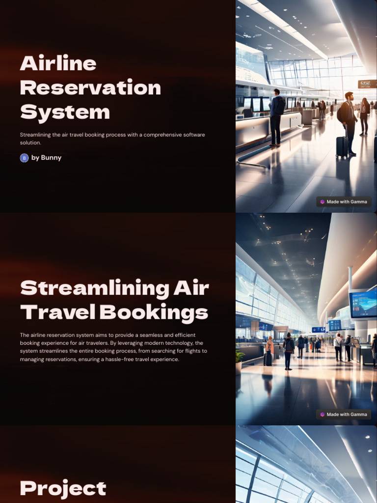 Airline Reservation System Overview | PDF | Databases | Usability