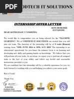 CodSoft Internship Program | PDF | Linked In | Software Engineering