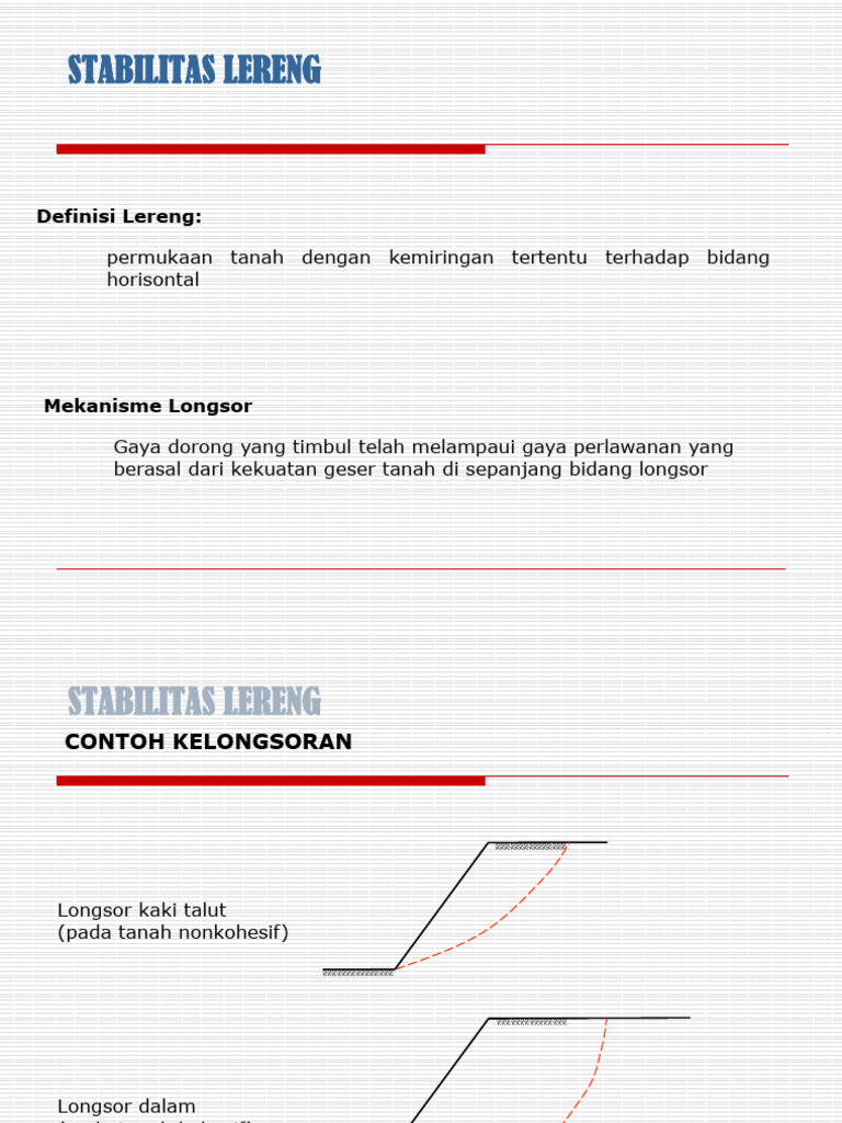 Stabilitas Lereng-1 | PDF