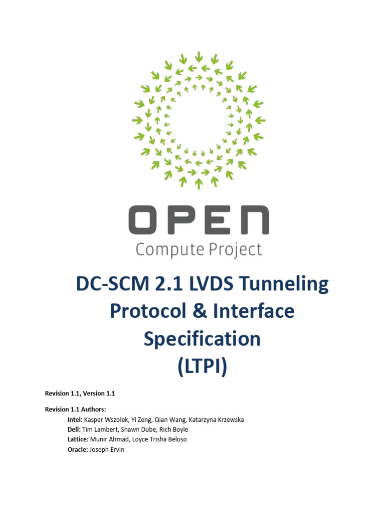 OCP - DC-SCM - 2.1 - LTPI - Ver1.1 RC1 | PDF | Field Programmable Gate Array | Data Transmission