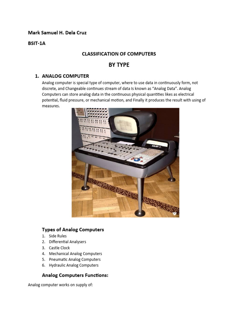 Classification of Computers | PDF | Computer Data Storage | Central ...