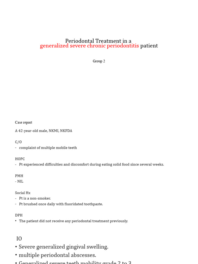 Perio Presentation 1 Updated | PDF | Periodontology | Mouth