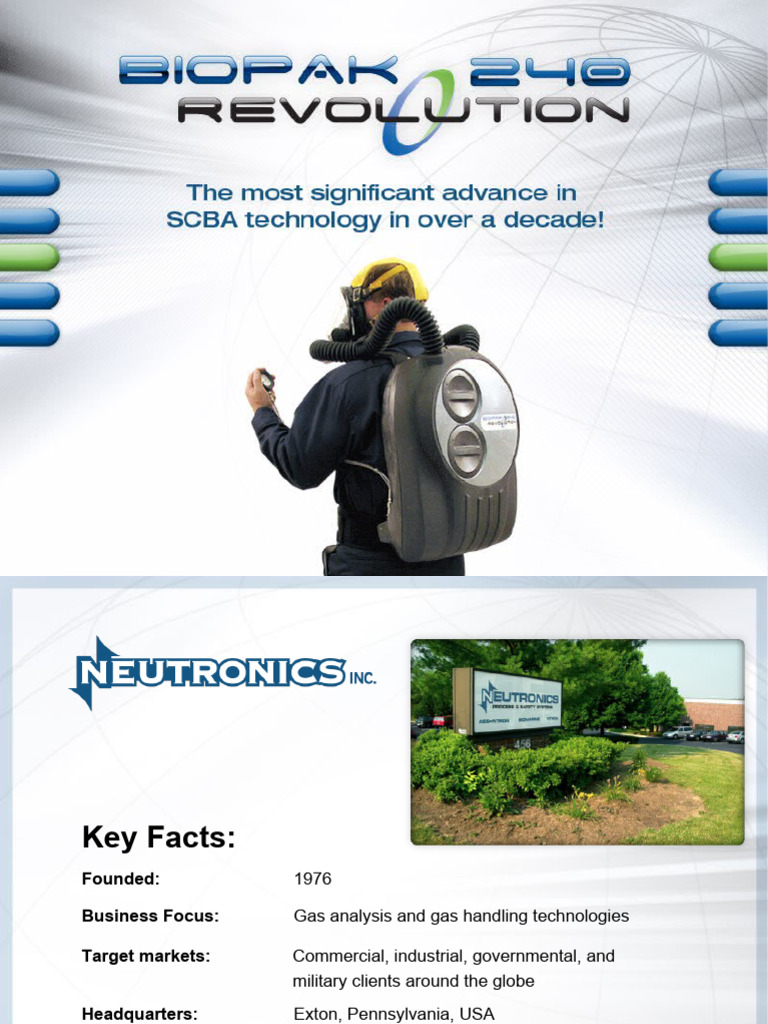 BioPak 240R Presentation | PDF | Breathing | Carbon Dioxide