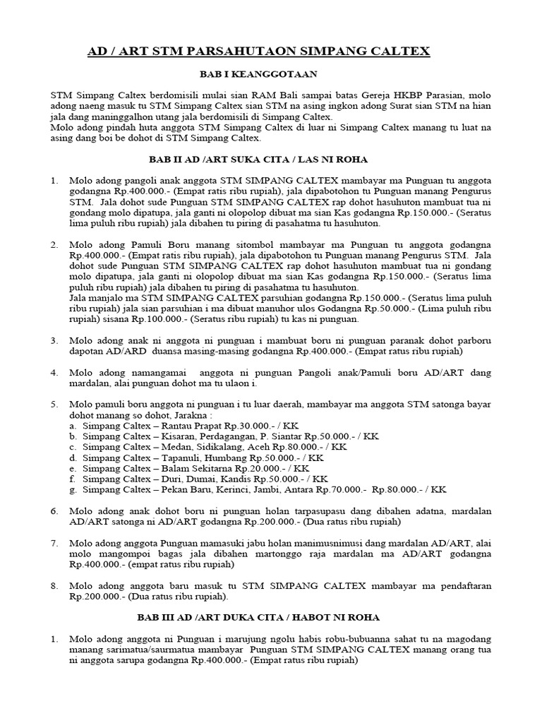 Ad Art STM Parsahutaon Simpang Caltex | PDF | Sains & Matematika