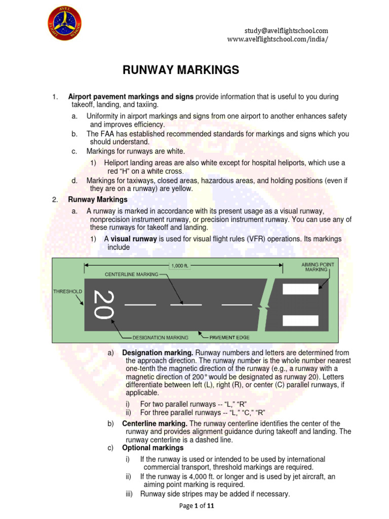 Runway Markings | PDF | Runway | Airport