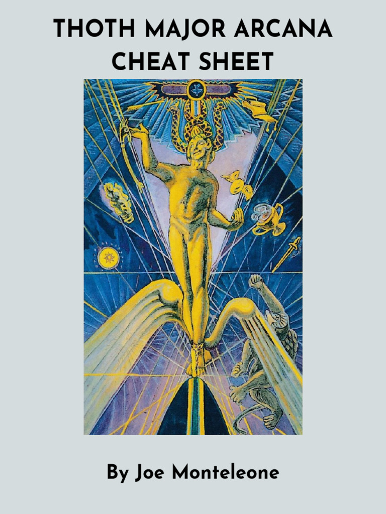 Thoth Major Arcana Cheat Sheet | PDF