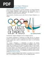 Introducción a los Juegos Olímpicos | PDF | Juegos olímpicos | juegos ...