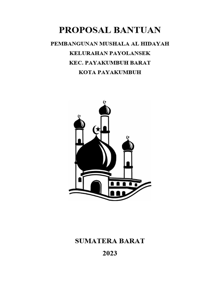 Proposal Pembangunan Mushala Al Hidayah 2023 | PDF | Perjalanan