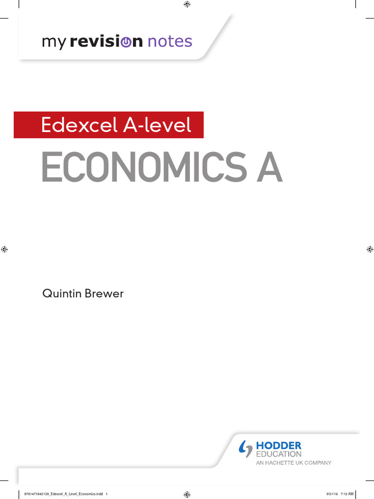 Edexcel A Level Economics Reprint PDF | PDF | Perfect Competition ...