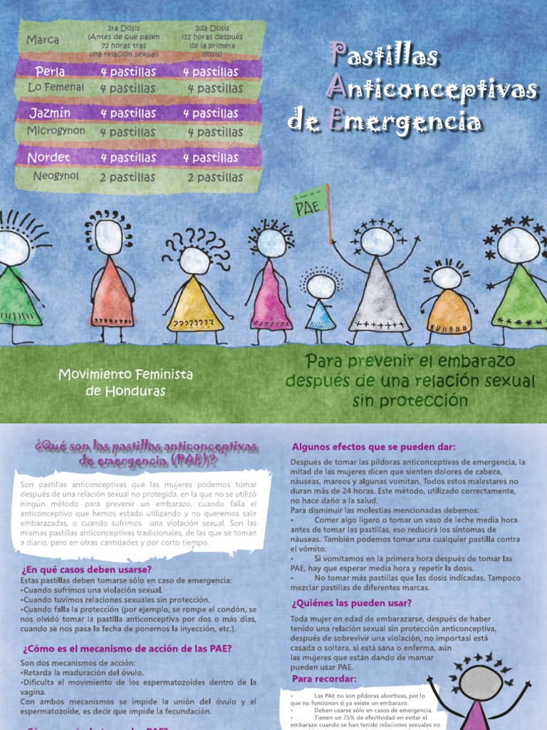 Pastillas Anticonceptivas de Emergencia | PDF