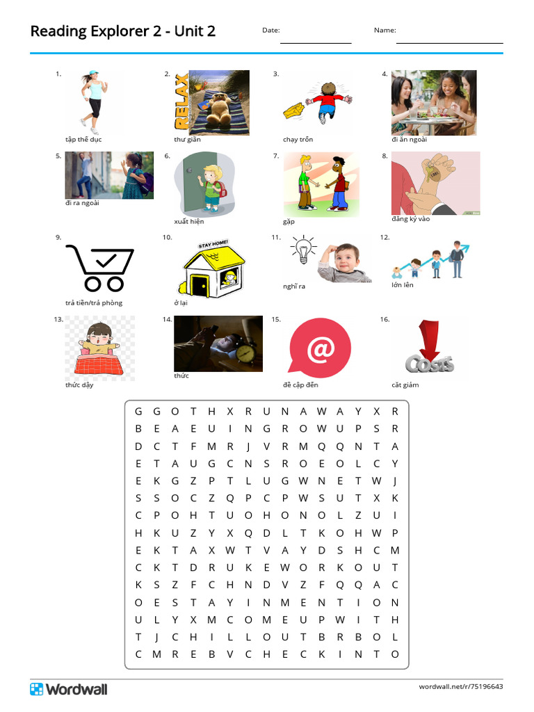 English For Everyone 3 Unit 9 Wordsearch | PDF