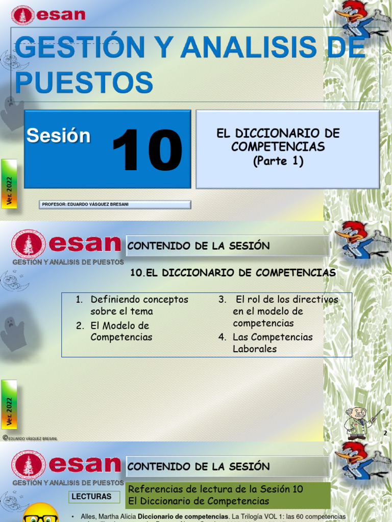SESIÓN 10 EL DICCIONARIO DE COMPETENCIAS PARTE 1 GAP 2022 | PDF | Business | Gestión de recursos ...