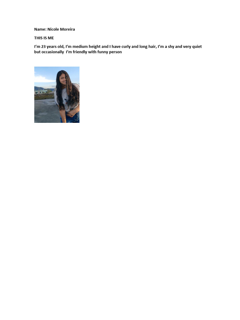 Nicole Moreira: A Personal Introduction | PDF
