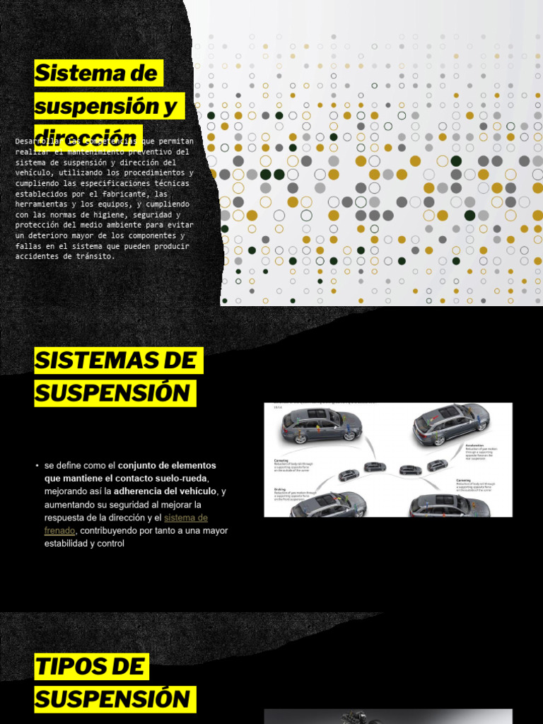 Sistema de Suspensi-N y Direcci-N | PDF | Direccion | Vehículos